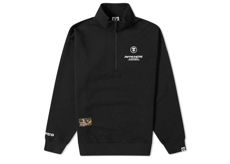 AAPE Now Black Zip Sweatshirt – Court Order