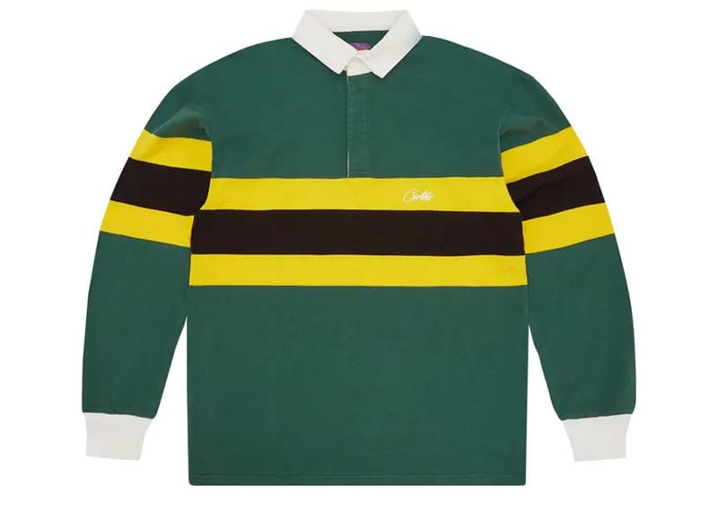 Corteiz Rugby Shirt Forest Green – Court Order