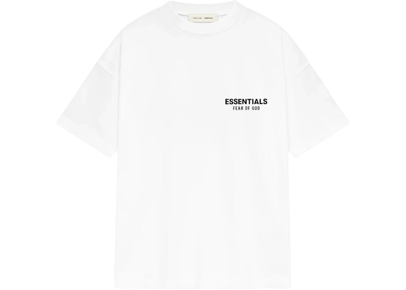 Fear of God Essentials Classic Short Sleeve Tee Bright White – Court Order