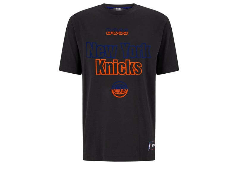 HUGO BOSS Boss X Nba Knicks Embroidered Stretch-cotton T-shirt Black ...