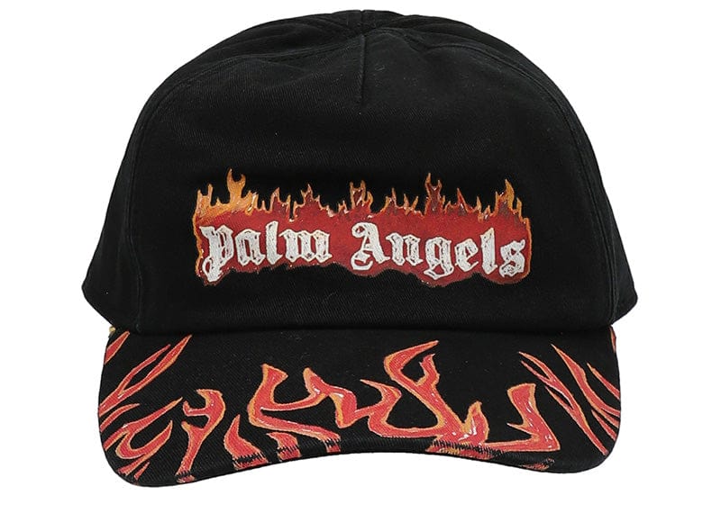 Palm Angels Burning Logo Baseball Cap - Black/Red – Court Order