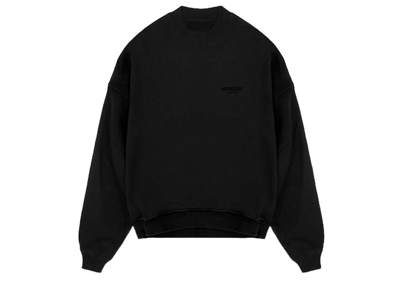 Represent Owners Club Flocked Sweater Black – Court Order