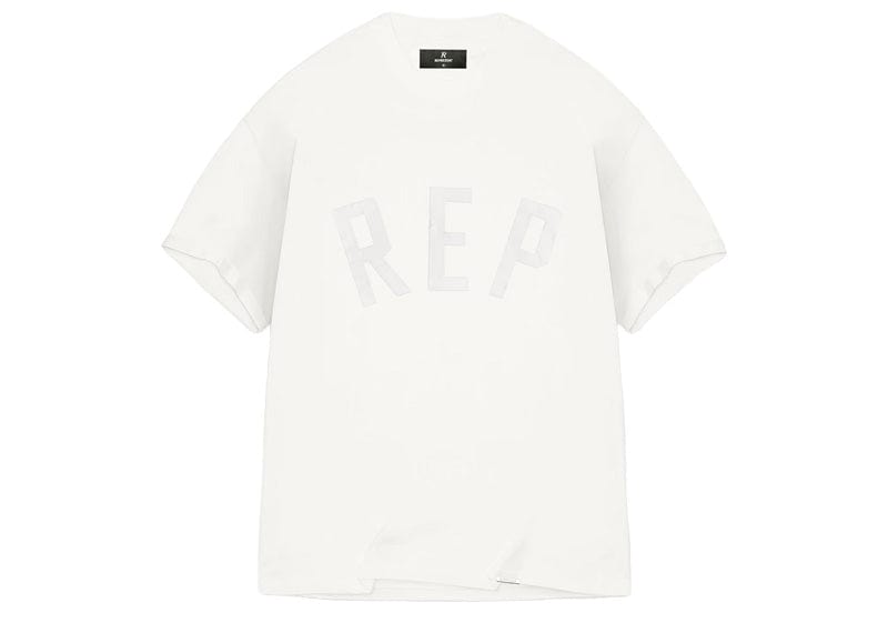 Represent Rep Applique Tee Flat White – Court Order