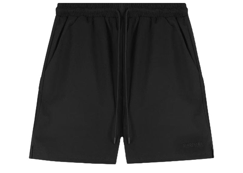 Represent Seersucker Smart Swim Short Black – Court Order