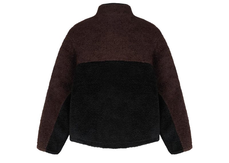 Represent Split Block Fleece Black & Vintage Brown – Court Order