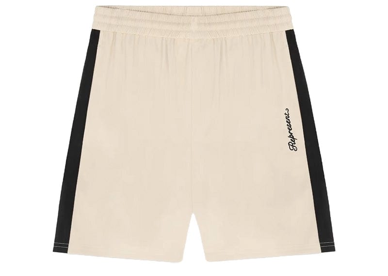 Represent Track Shorts Antique White – Court Order