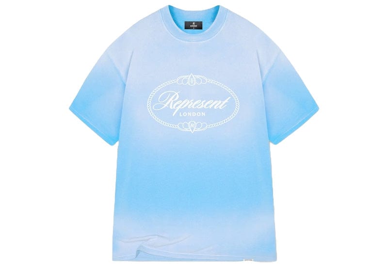 Represent x Harrods Crest Tee Cloud Blue – Court Order