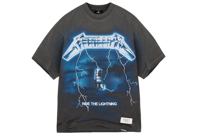 Represent X Metallica Ride The Lightning Tee Vintage Grey – Court Order