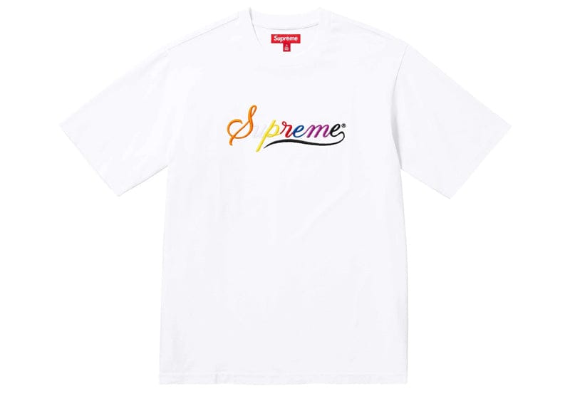 Supreme Cursive S/S Top White – Court Order