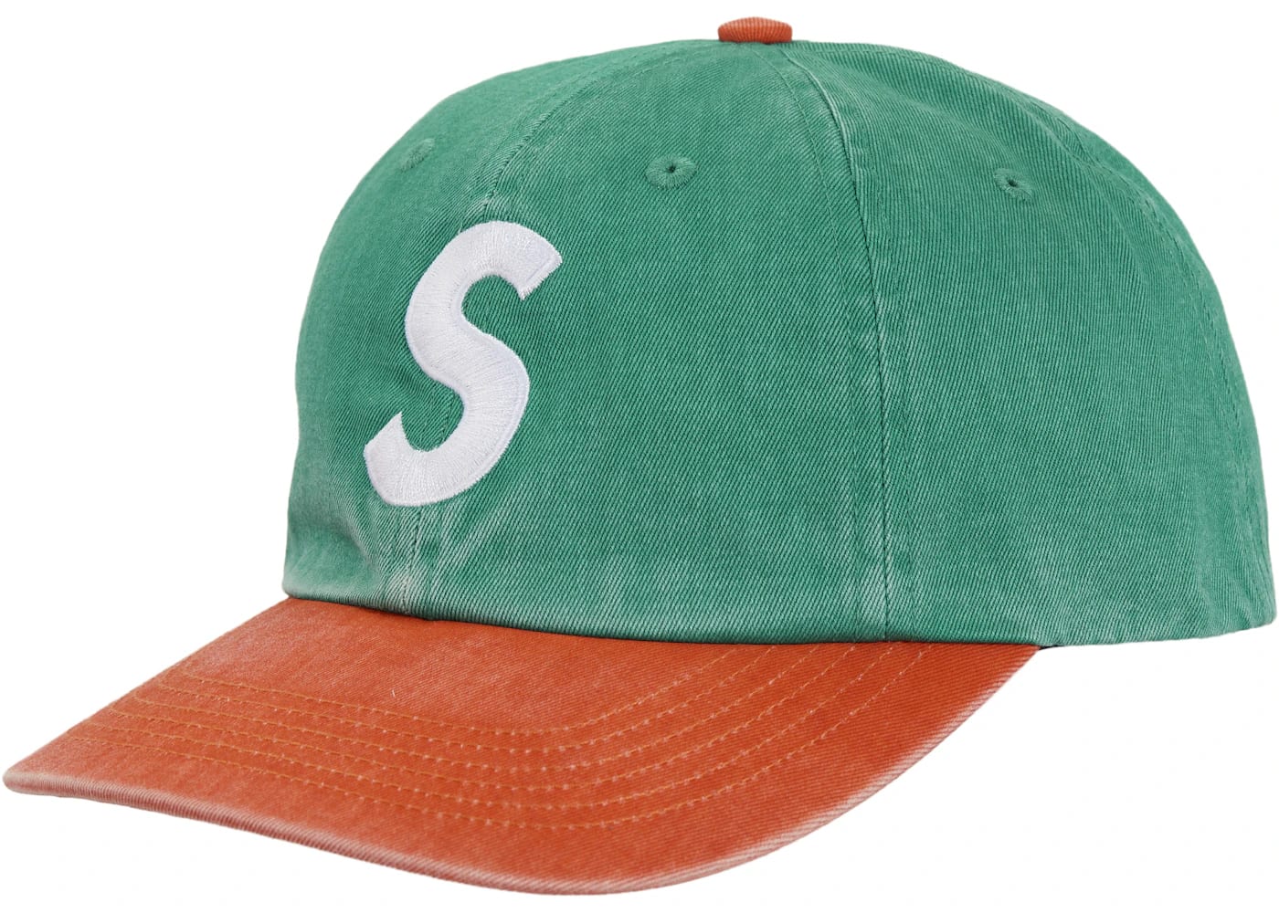 Supreme Pigment Coated 2-Tone S Logo 6-Panel Green – Court Order