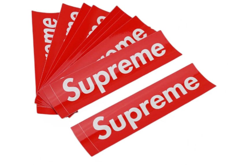 Supreme Box Logo Stickers Red (Pack of 10) – Court Order