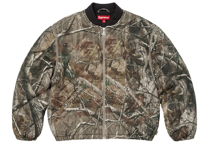 Supreme Zip-Off Sleeve Quilted Bomber Jacket Realtree AP Camo – Court Order