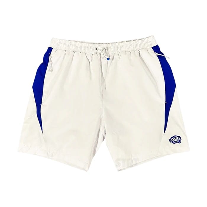Syna World Vortex Woven Shorts White/Blue – Court Order